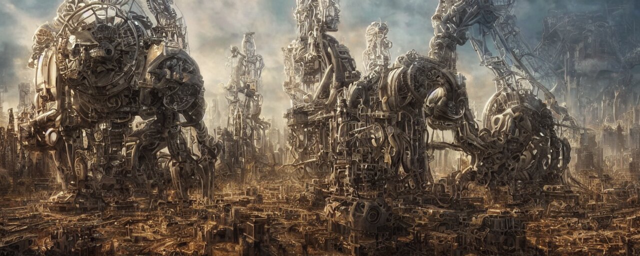 Lexica - Lost souls feeding the eternal machine, epic shot ...