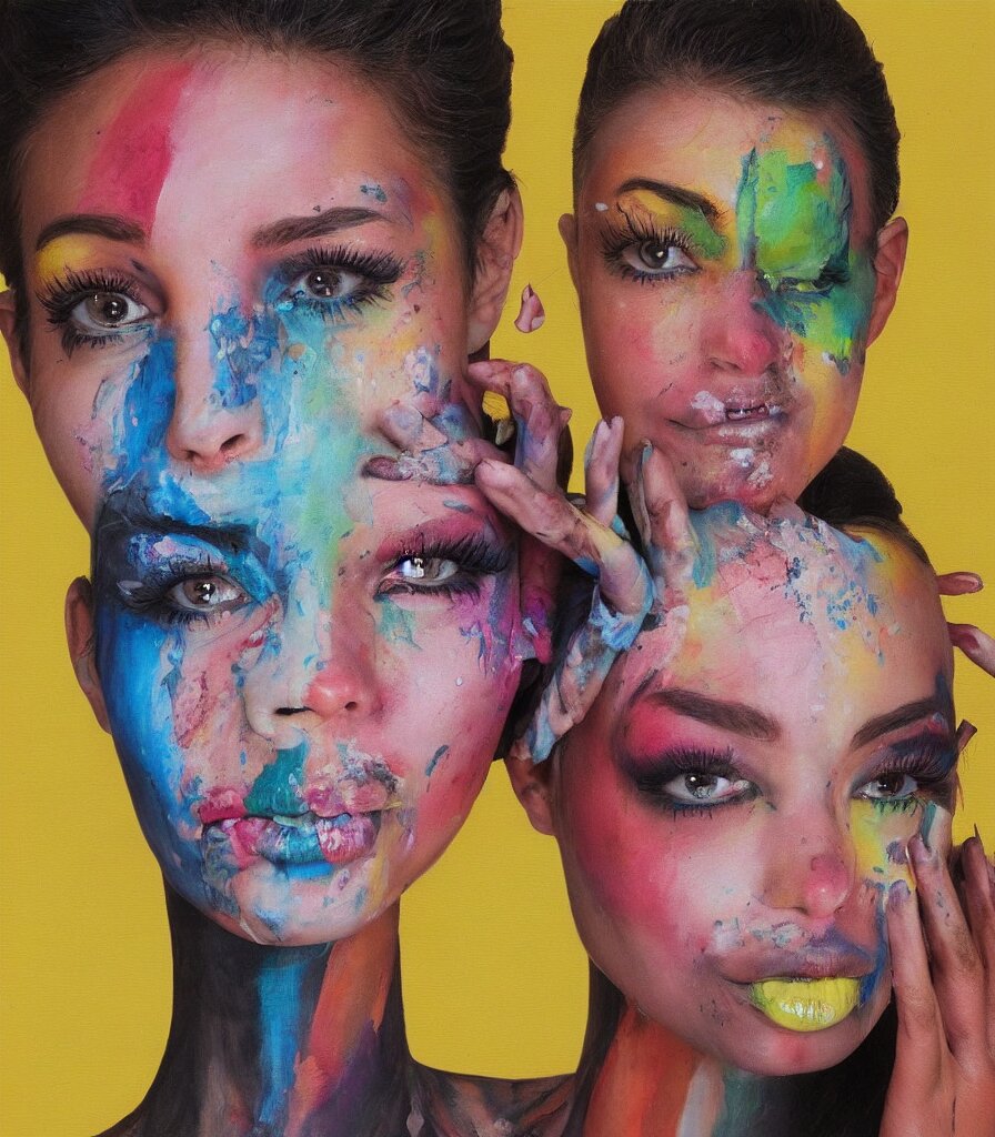 Lexica - Why do we paint each other? realistic