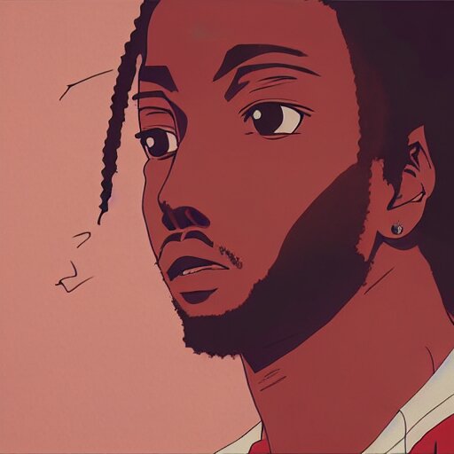 Lexica - Anime key visual of kendrick lamar, pixiv