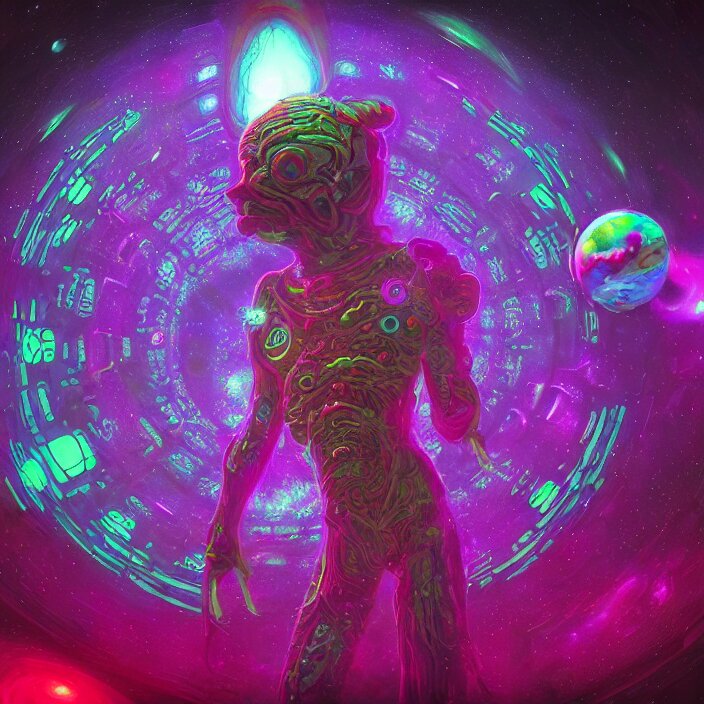 Lexica - Deep space, cosmos, psychedelic flowers, organic, oni compound ...