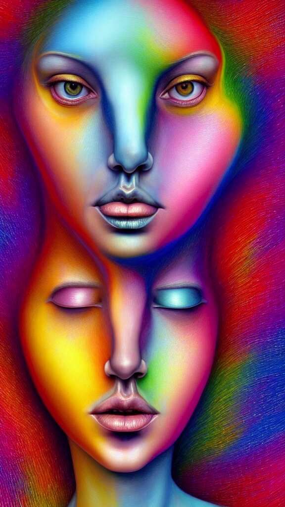 hyperrealistic abstract close-up female! portrait Renaissance ps ...