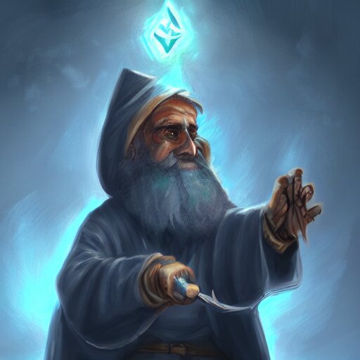 Lexica - Wizard nerd casting a spell , digital painting , digital art ...