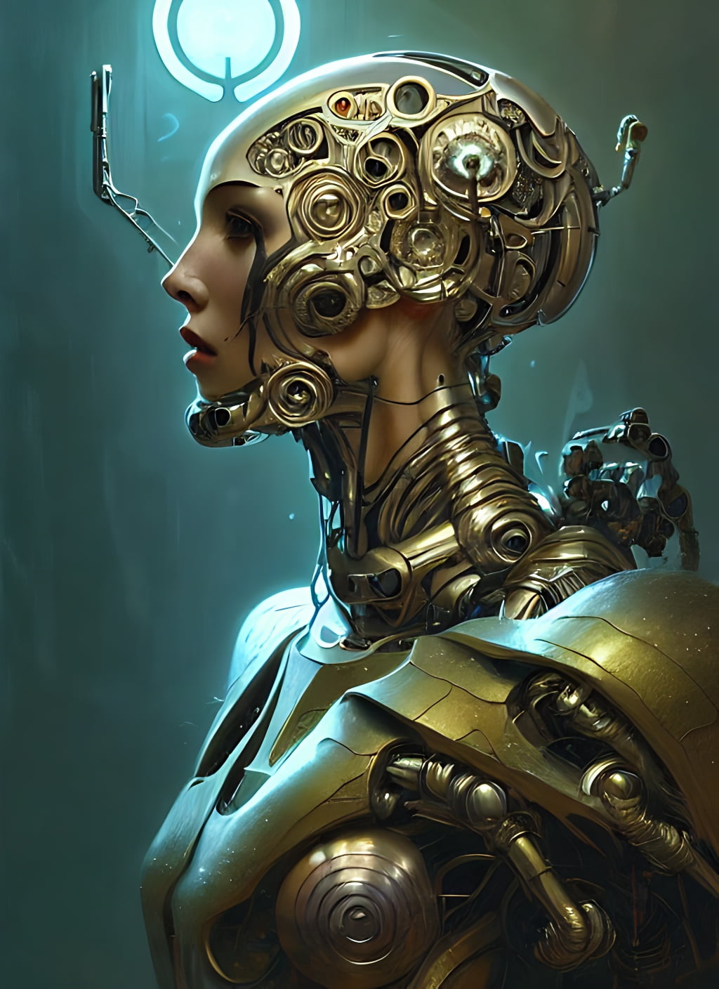 Lexica - Ancient organic cyborg, diffuse lighting, fantasy, intricate ...
