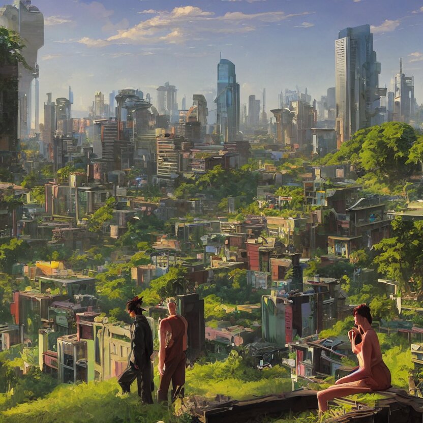 Lexica - A cinematic composition depicting : we're overlooking a ...