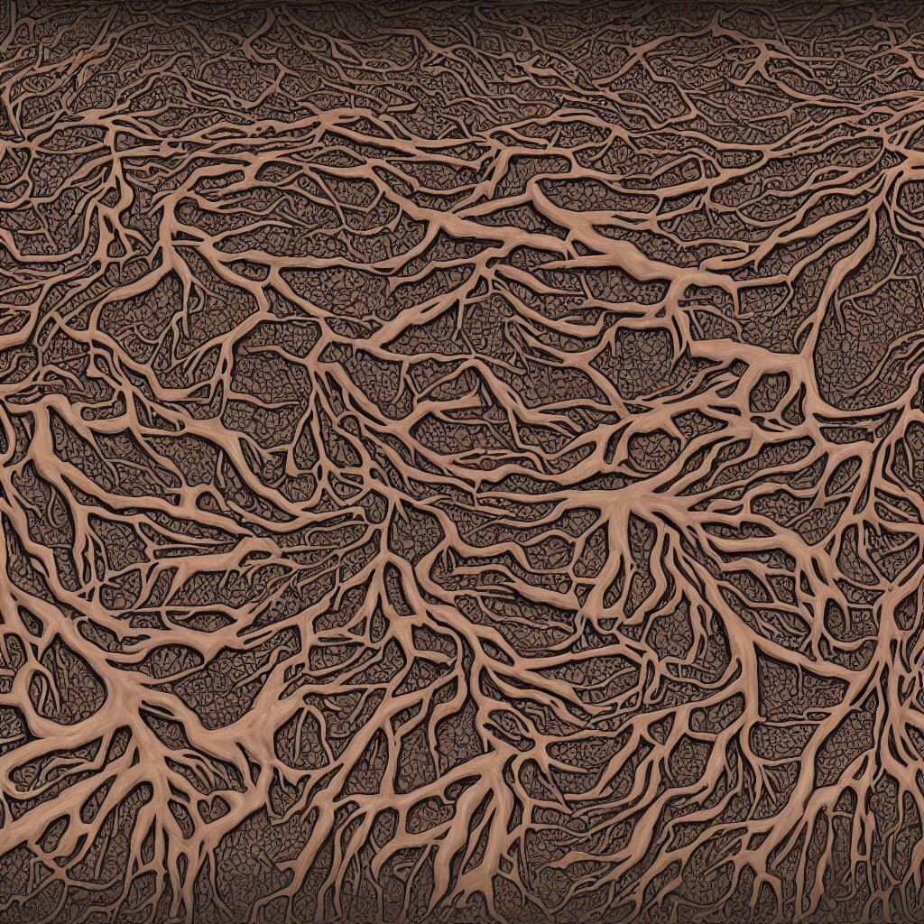 Lexica - A digital topdown painting of nightmare horror mud with bricks ...