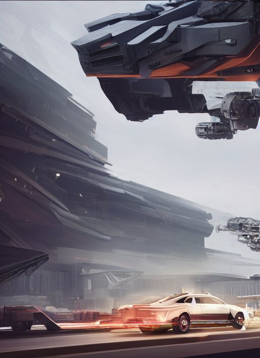 Lexica - Half canvas star citizen car half canvs on the coronation of ...