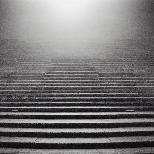 Lexica - Black and white press photograph, highly detailed vast space ...