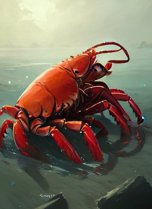 Lexica - Portrait of epic lobster. highly detailed, digital painting ...