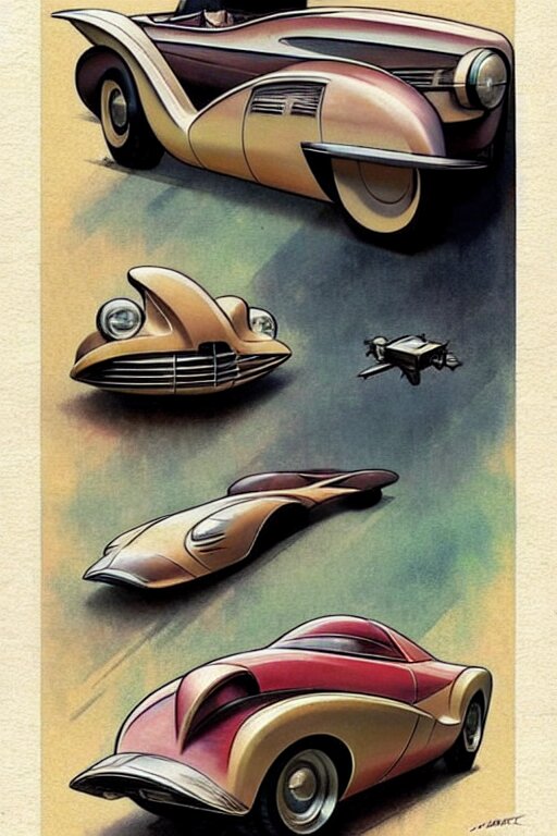 1 9 5 0 s retro future art deco automotive dash design... - Arthub.ai