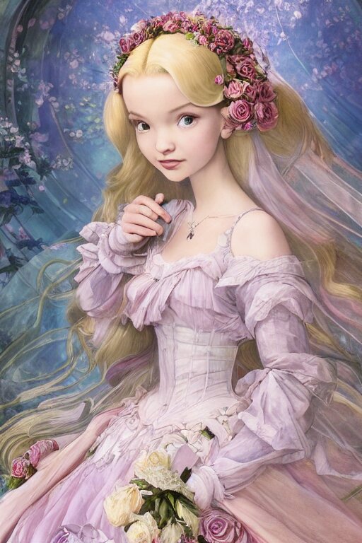 Lexica - A beautiful hyperdetailed portrait render of dove cameron as a ...