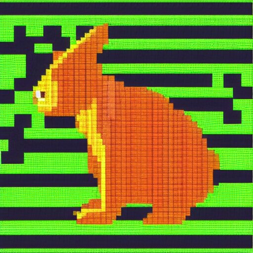 pixel art of a rabbit - Arthub.ai