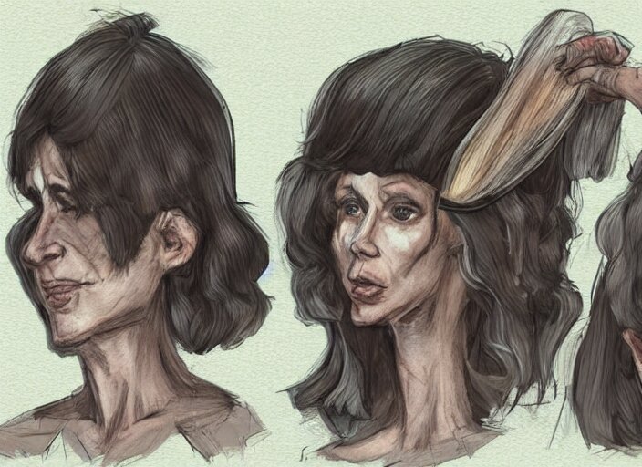 Lexica - Judge wearing a bench wig is making a haircut to another judge ...
