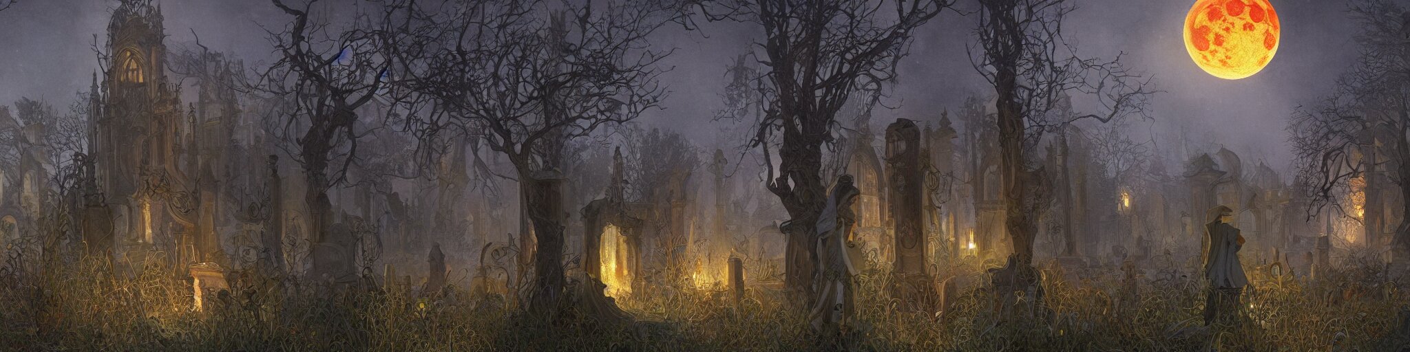 Lexica - An ultra detailed animation of a glowing apparition in a ...