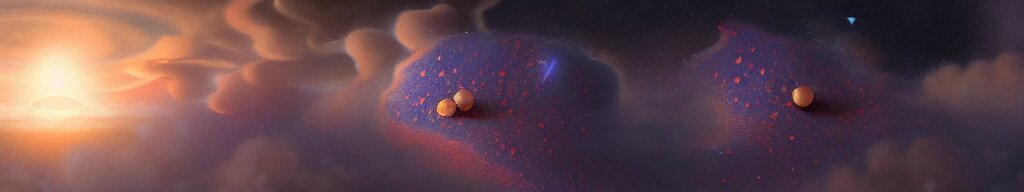 Lexica - Cosmic inflation bubbles peaking through the clouds, council ...