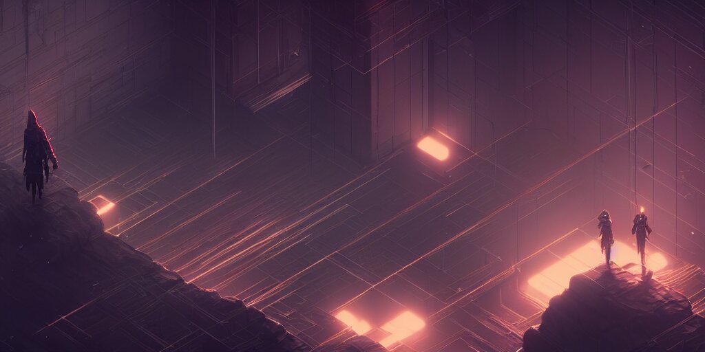 Lexica - Isometric room of a room filled with beautiful! code vein in ...