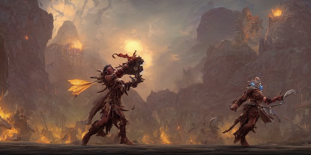 Lexica - Warrior enemy character design. idle and attack. pc game. 2 d ...