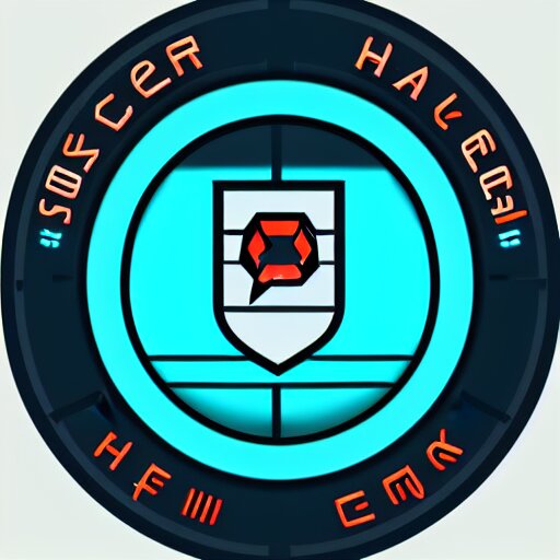 Lexica - A concept art of a hacker group cloth emblem patch, brain icon, electric current icons ...