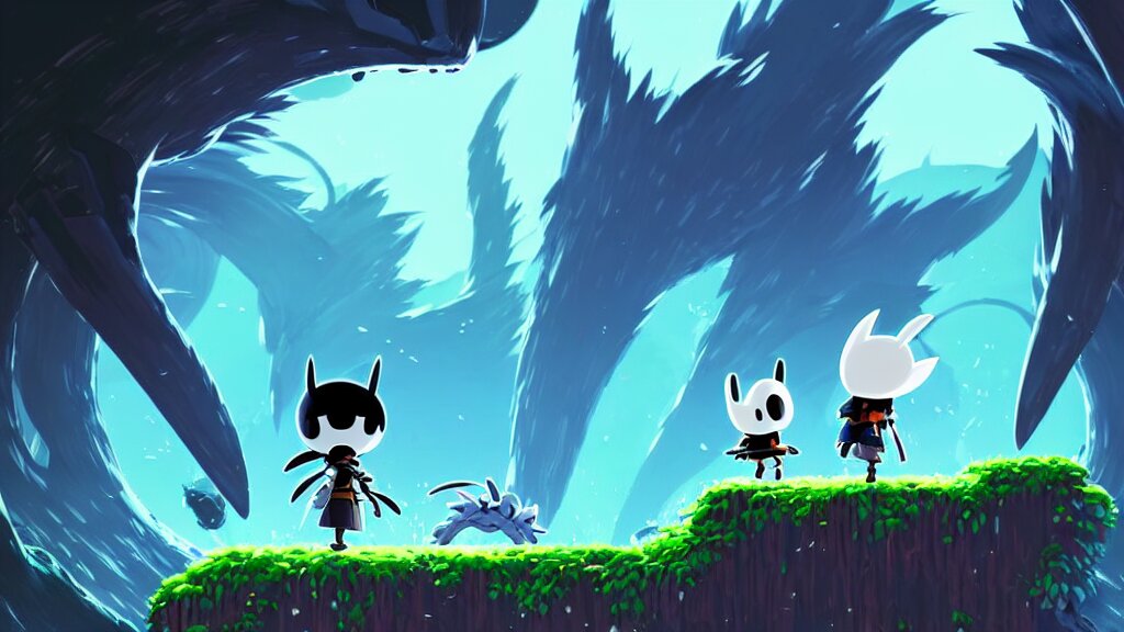 Lexica - Side scrolling, press square to jump, studio ghibli, sharp ...