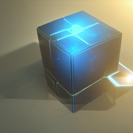 Lexica - Product rendering for a mystical ethereal cube, alien ...