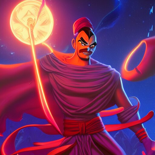 Lexica - The genie jafar with phenomenal cosmic power, by dan mumford ...