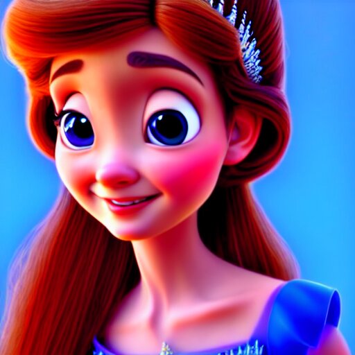 Lexica - Portrait of a disney princess, pixar style , 4k , HD