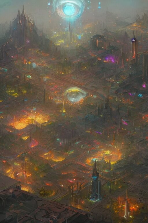 Lexica - Utopian city of a type 4 civilization, concept art by pete ...