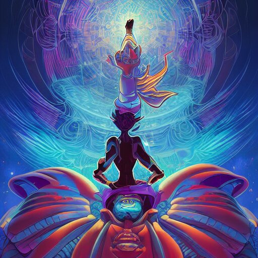 Lexica - A genie with phenomenal cosmic power, by dan mumford, yusuke ...