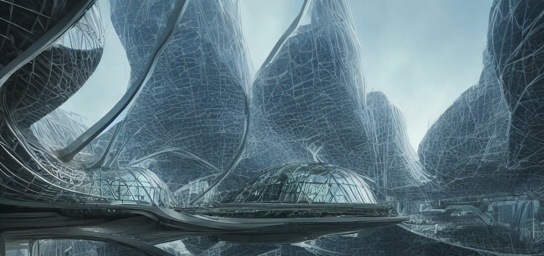 Lexica - Highly detailed futuristic architecture by I. M. Pei ...