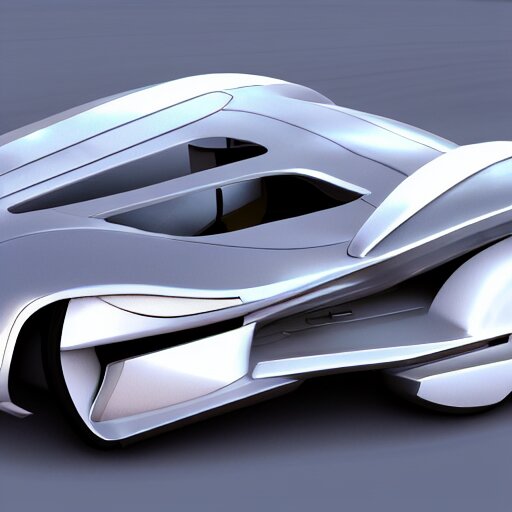 a hiper realistic digital art of a futurist spaceship car - Arthub.ai