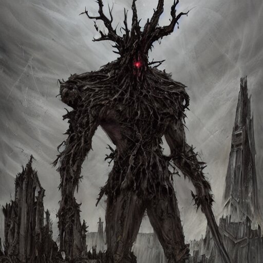 Lexica - Concept art of a half destroyed (Sentinel) holding the ...