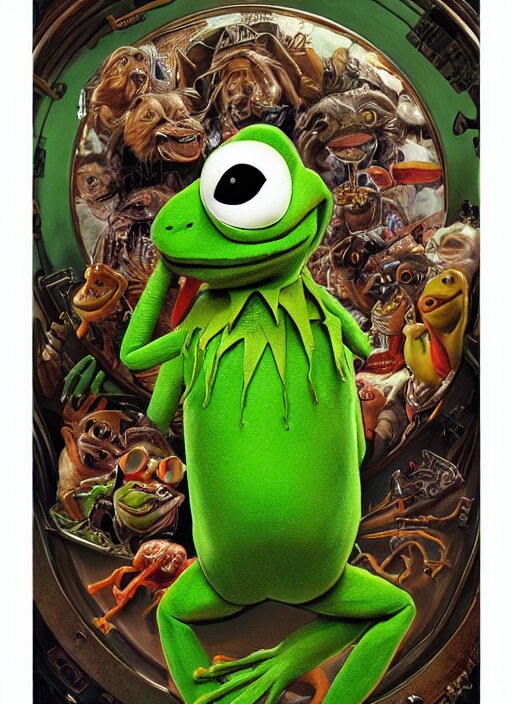 Lexica - Portrait of kermit the frog in critters ( 1 9 8 6 ), highly ...
