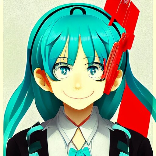 Lexica - Art of the Hatsune Miku in the style of Soviet posters ...