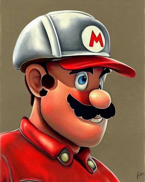 Lexica - Portrait of super mario as a soviet factory worker, red cap ...