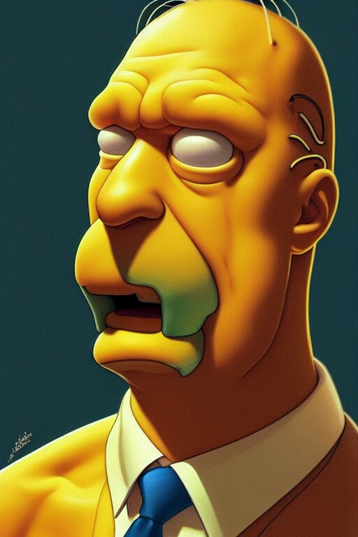 Lexica - Vladimir putin as a yellow funny stupid homer simpson ...
