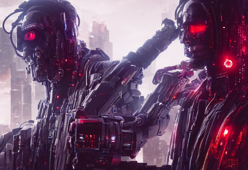 Lexica - Shot of film by cyberpunk syle, human like a cyborg detailed ...