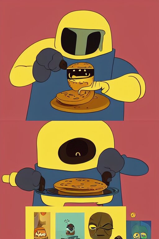 Lexica - Mf doom making pancakes in style of adventure time, animation ...