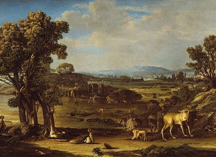 Lexica - Highly detailed landscape of the african velt, animals ...