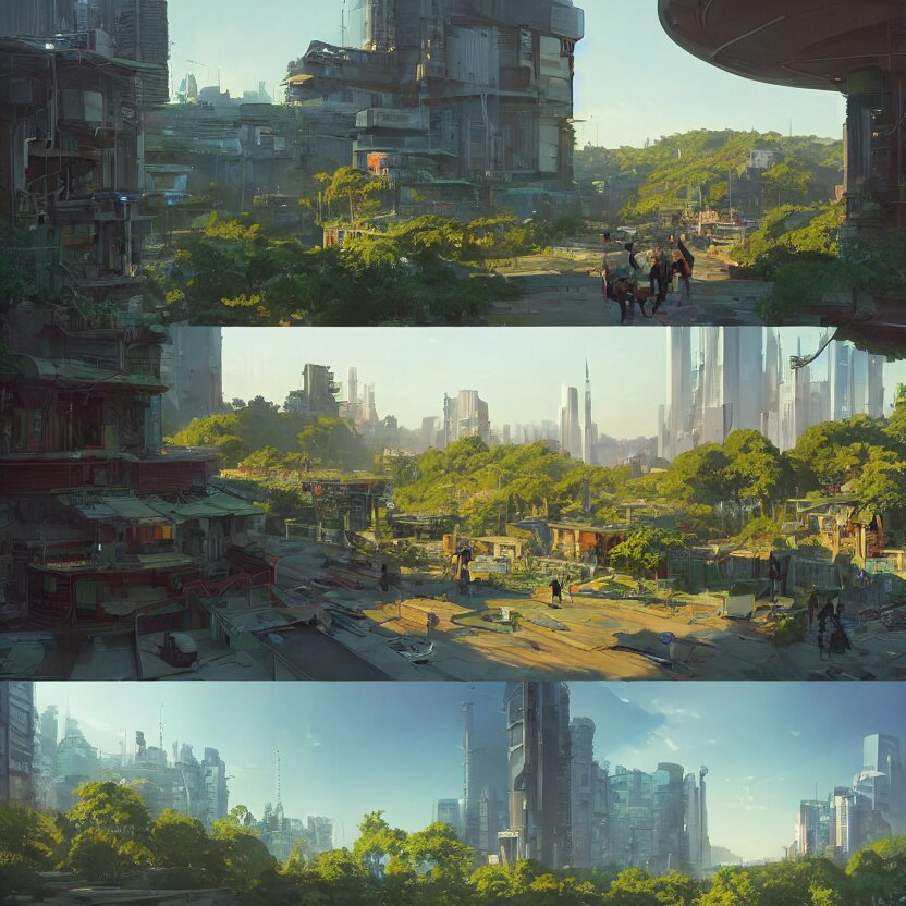 Lexica - A cinematic composition depicting : we're overlooking a ...