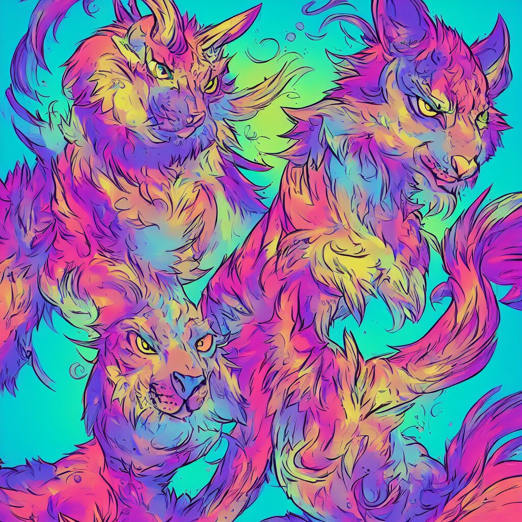 Lexica - pastel vibrant color romantic cute animal hyperbeast by Brock ...