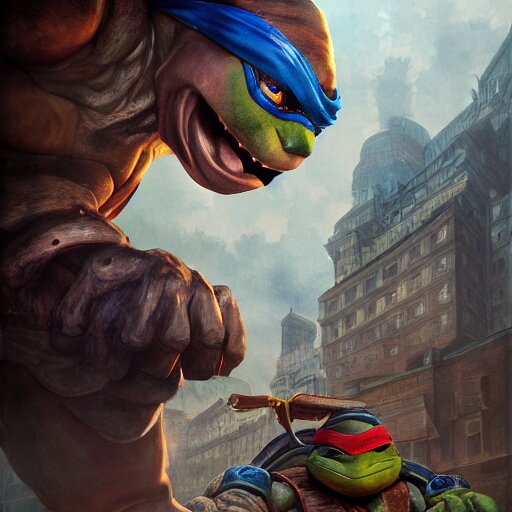 Lexica - Teenage mutant ninja turtle, handsome, portrait, intricate ...