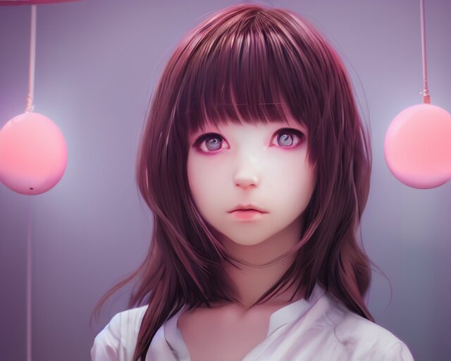 Lexica - Photorealistic animatronic girl render, visual novel, detailed ...