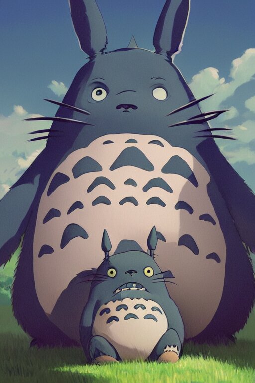 Lexica - Totoro portrait, by Jesper Ejsing, RHADS, Makoto Shinkai and ...