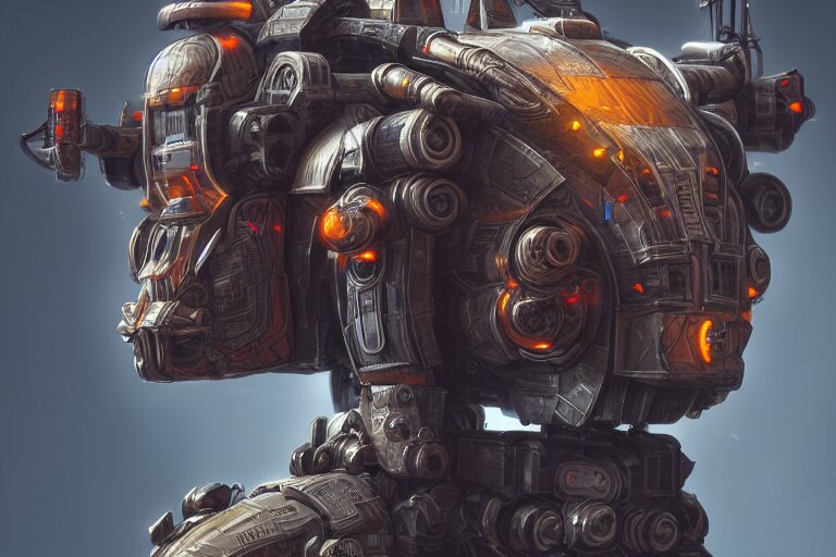 Lexica - 3d Anfas portrait of a mech warrior, circuitry, explosion ...