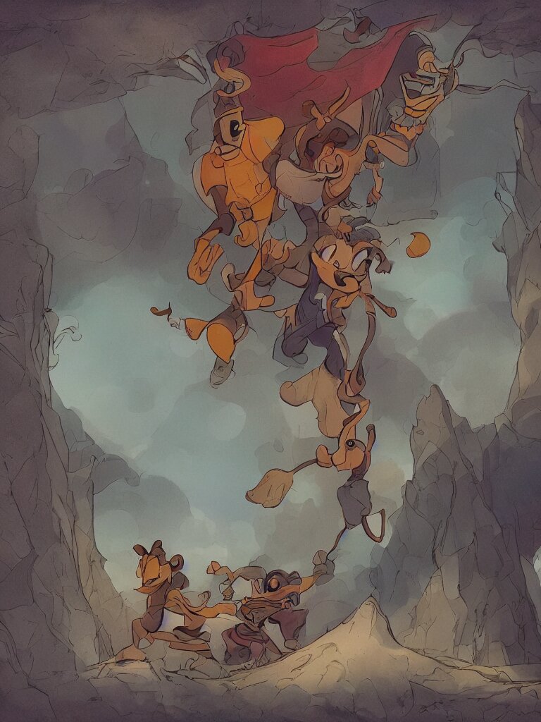 opposites, inspired by disney concept artists, blunt borders, ru ...