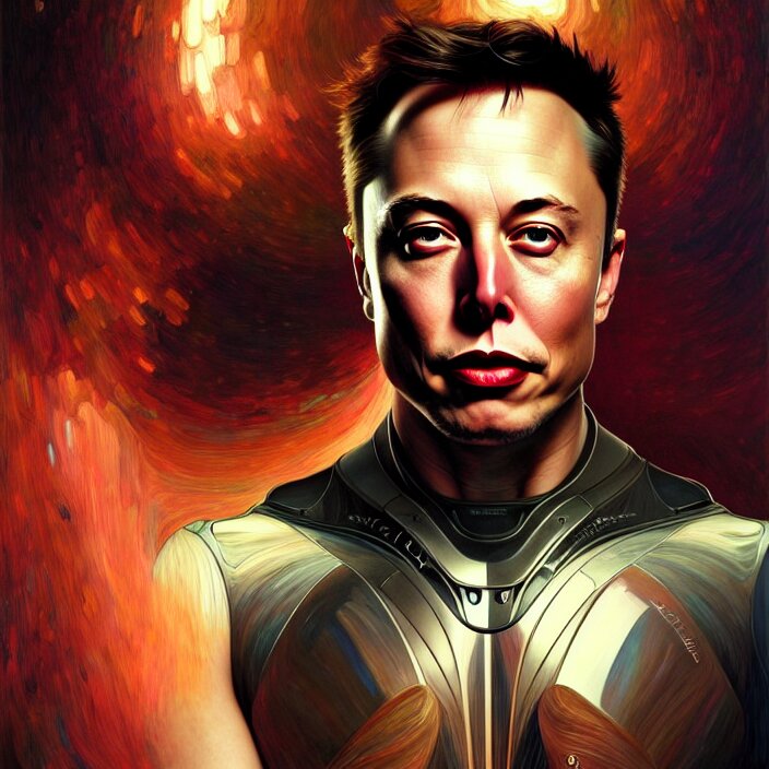 Lexica - Portrait of Elon Musk organic cyborg, diffuse lighting ...