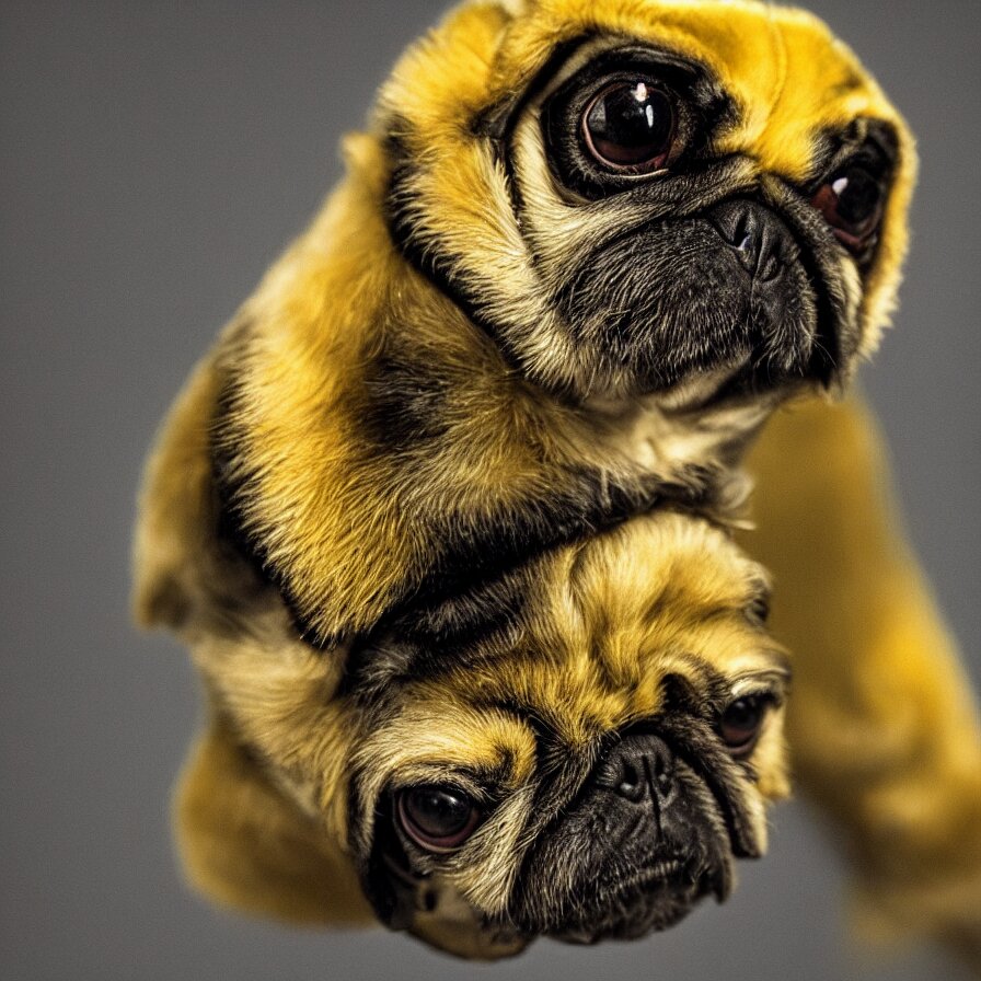 Lexica - Bumblebee pug, soft and fluffy, macro photography, high ...