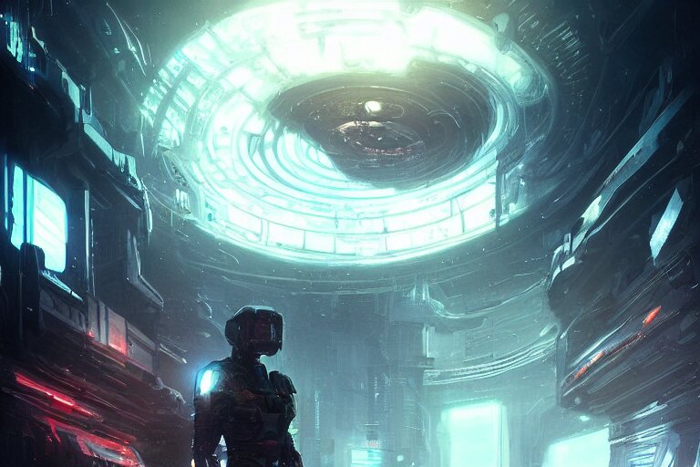 Lexica - Portrait sci-fi art by Greg Rutkowski and Ruan Jia and artgerm ...