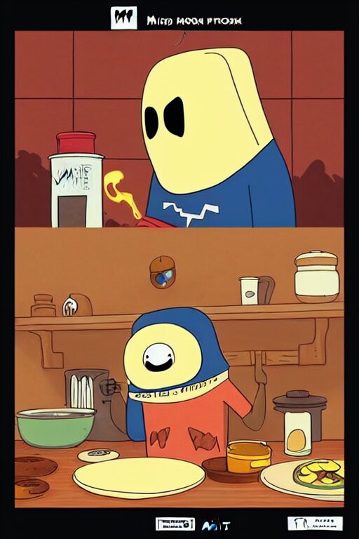 Lexica - Mf doom making pancakes in style of adventure time, animation ...