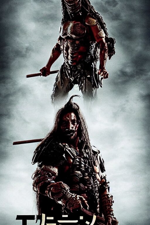 Lexica - Movie poster for predator film shot in feudal japan staring ...