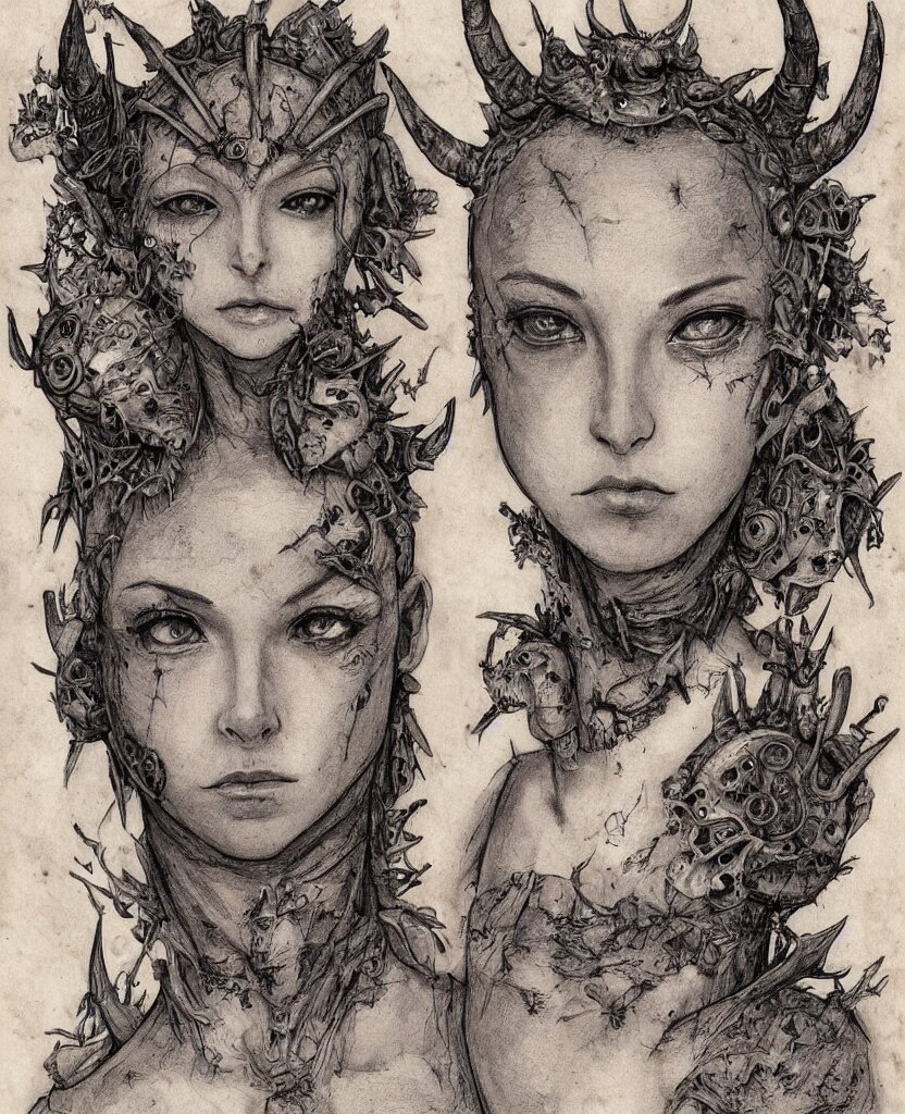 fantasy, symmetrical beautiful human face, front view, female hu ...